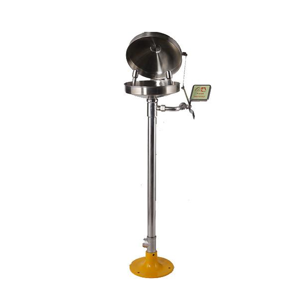 Quality Standard Version Vertical Eyewash Station With Stainless Steel Linkage Flip Flop for sale