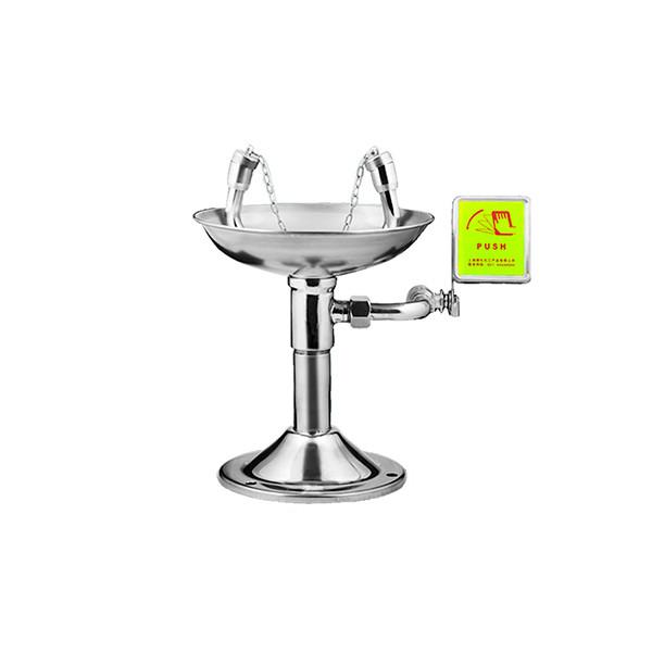 Quality Standard Version Deck Mount Eye Wash Stainless Steel Push Handle Valve Type for sale