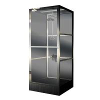 Quality Organic Glass Stainless Steel Enclosed Emergency Shower With Eye Wash for sale
