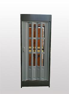 China Folding Door SUS304 Enclosed Eyewash Station With Push Handle Activation for sale