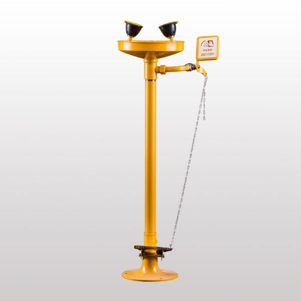 Quality Vertical Emergency Eyewash Station with 304 Stainless Steel + ABS Construction ≥11.4L/min Flow Rate and GBT38144.1/2-2019 US ANSIZ358.1-2014 Certification for sale