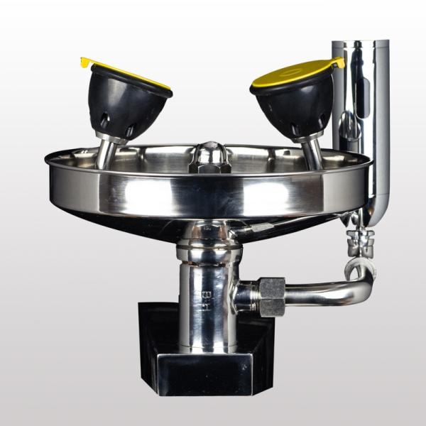 Quality Wall-mounted 304 Stainless Steel Fully Automatic Emergency Eyewash ANSI Z358.1-2014 Certified for sale