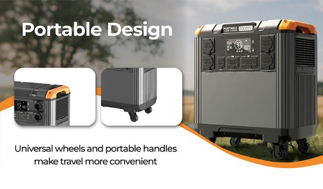 Solar generator in use