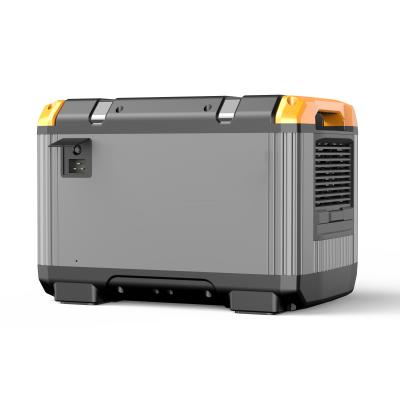 China Estación de energía solar portátil LiFePo4 2400W con iluminación LED / controlador MPPT en venta