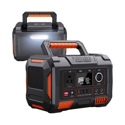 China OEM 300W Portable Power Station With Solar Charging / Pure Sine Wave Inverter for sale