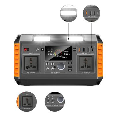 China Estação eléctrica portátil de emergência 110V 230V Estação eléctrica portátil 600w à venda