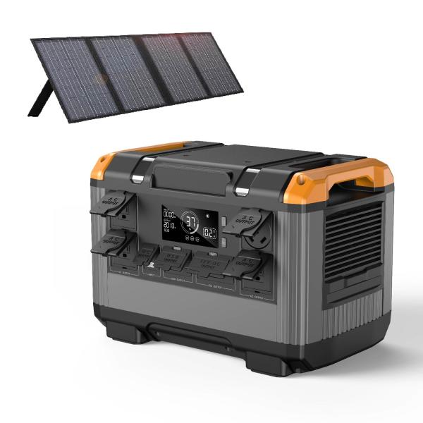 Quality OEM 2400W Portable Power Station LiFePO4 Solar Power Station With MPPT Controller for sale