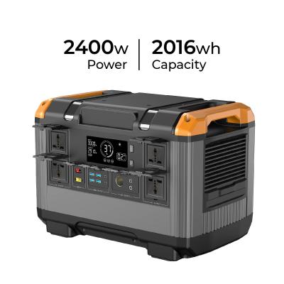 China 2400W 2000W Estação de energia portátil Tipo inversor de onda senoidal pura com lanterna especial à venda