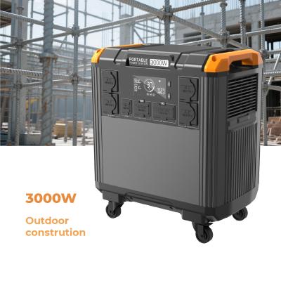 China Gerador de Estação de Energia Portátil de Onda Sinal Pura 3000W Para uso de emergência exterior interior à venda