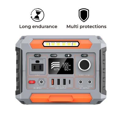 China OEM ODM 288Wh 300W Portable Power Station With Wireless Charging Solar Generator for sale