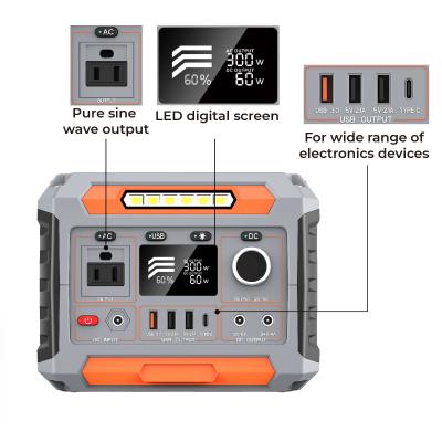 China All In One Solar Generator 300W 270Wh Solar Portable Power Station For Camping for sale