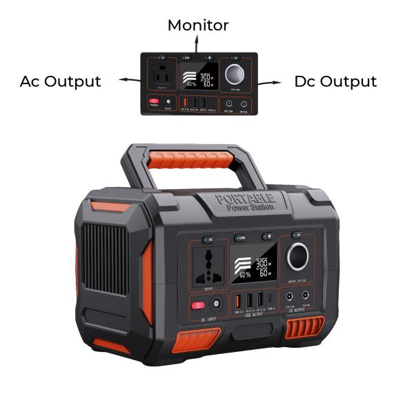 Quality Outdoor 300W 270Wh Portable Solar Power Station With Jump Starter for sale