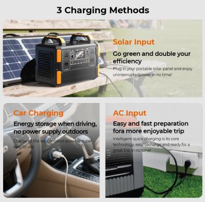 China Portable Power Station 1200W Emergency Power Supply 110V 220V lithium Battery Power Station Multi-Function Solar Energy Storage for sale