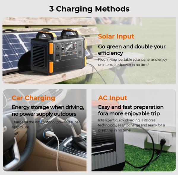 Quality Portable Power Station 1200W Emergency Power Supply 110V 220V lithium Battery Power Station Multi-Function Solar Energy Storage for sale