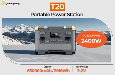 Cina 2025 Generatore portatile di stazione di energia solare 2400W LiFePo4 Batteria agli ioni di litio MPPT Controller UE US Tipi di spina in vendita