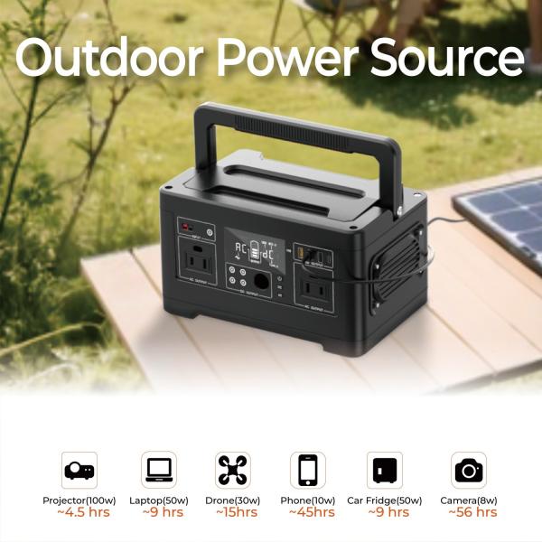 Quality High Quality 500W 520wh Portable Power Station Lithium Battery Solar Inverter for sale