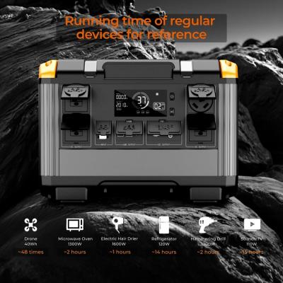 China 2016Wh LiFePO4 Portable Power Station with Jump Starter and Flashlight for Emergency Energy Storage for sale