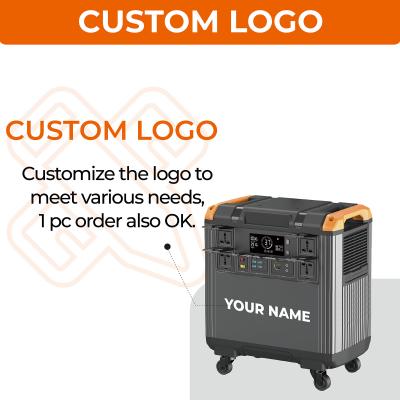 China 3000W Portable Power Station with LiFePO4 Battery MPPT Solar Panel Charging for Home Outdoor Use and EU/US Car Power Source JP/AU for sale