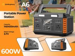 Centrale elettrica portatile ad alta capacità di 600W Per attività all'aria aperta Viaggi Campeggio Guida