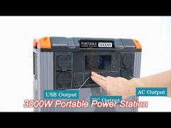 Gerador de Estação de Energia Portátil de Onda Sinal Pura 3000W Para uso de emergência exterior interior