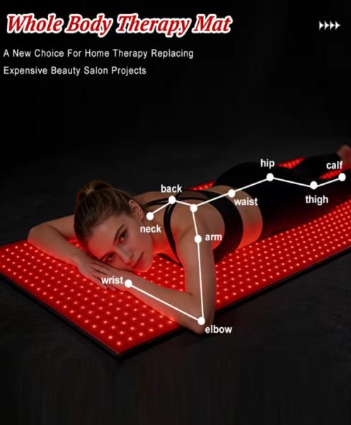 Quality HSY-TW01280 Full Body Wellness Red & Near-Infrared Light Therapy Fabric Mat for sale