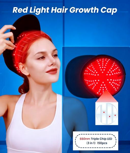 Quality HSY-TH0175 Red & Near Infrared Light Therapy Hat Cap for Improving Scalp for sale
