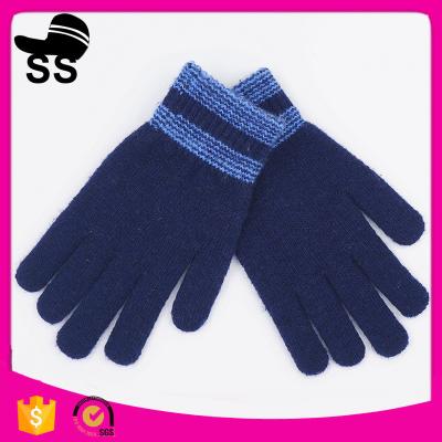 China 12*20.5cm 95%Acrylic 5%Spandex 53g New Design Acrylic Custom Jacquard For Man Motorcycle Work Winter Knitting Gloves for sale