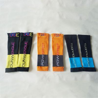 China 95% Nylon 5% Spandex 25cm Zhejiang Wholesale Summer Sports Cycling Custom Unisex Socks Running Calf Compression Sleeve for sale