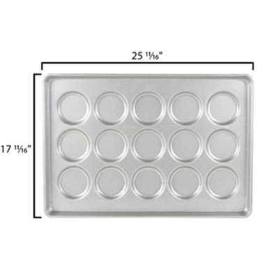 China RK Bakeware China 3 het Duim Verglaasde Aluminumized-Broodje Pan Baking Tray van de Staalhamburger Te koop