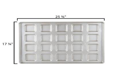 Cina RK Bakeware China Foodservice NSF Custom 22 Piazza Ciabatta Roll Pan Pan- Band In Rim in vendita