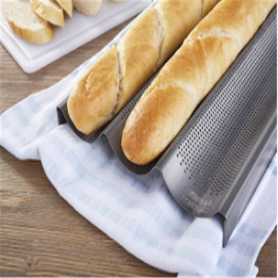 Cina RK Bakeware China Foodservice NSF Full Size 16 Gauge 5 Row Nonstick in alluminio Baguette Pancake Baking Tray in vendita