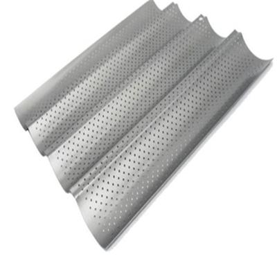 中国 RK Bakeware 中国 食品サービス NSF アルミ 3 グルーブ フランス パン バゲット パン皿 販売のため