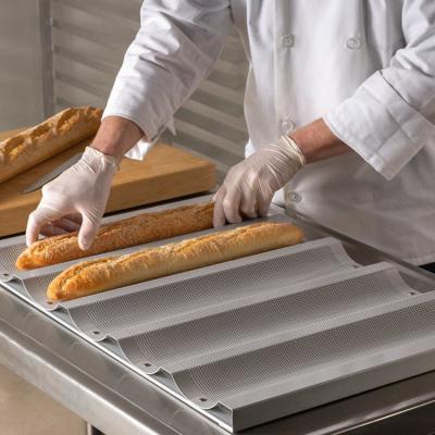 中国 RK Bakeware 中国 食品サービス NSF 5 パン グラス アルミ バゲット パン トレイ フランス パン パン 販売のため