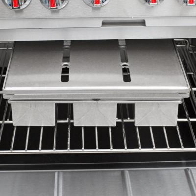 Cina RK Bakeware China Foodservice NSF 3 Strap Pullman in acciaio alluminato Pan non nidificante Drop Cover Drop On Bread Tin Lid in vendita