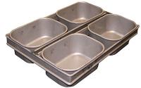 China Silicone Glazed 4 Straps Pullman Sandwich Bread Mould Customizable Loaf Pan for sale