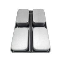 China Silicone Glazed 4 Straps Pullman Sandwich Bread Mould Customizable Loaf Pan for sale