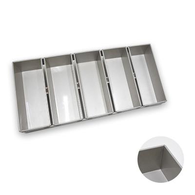 Cina Rk Bakeware Cina-Chicago Silicone metallico vetrato 5 Strap Bread Moulds Open Top in vendita