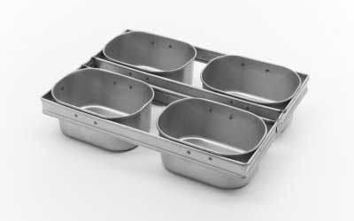 Cina Rk Bakeware China-600g Non-stick 4 Strappi Farmhouse Sandwich Bianco Pane Pan Pan in vendita