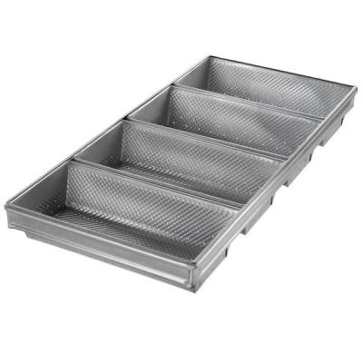 Cina Rk Bakeware China-Foodservice 41145 Verniciato 4 Strap Aluminized Steel Fire Bread Pan in vendita