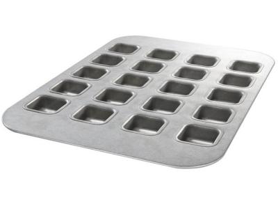 China RK Bakeware China-Mackies 42865 24 Cup 2.2 oz. Glaciado Aço Aluminizado Especialidade Brownie Bite Pan à venda