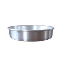 China 7x2 Inch Aluminum Round Cake Pan Straight Side Solid Bottom Fixed Base Baking Pan for sale