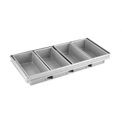 Cina 4 fessure pane da forno vassoio da forno scatola per il pane da tosta scatola per il foraggio del pane da forno scatola per il pane da forno in acciaio alluminio in vendita