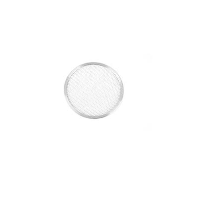 Cina commercio 17 pollici tray di pizza a maglia rotonda tray di forno di pizza perforata tray di forno di forno di alluminio schermo di pizza in vendita