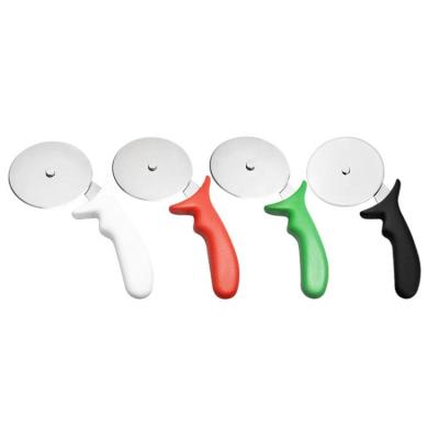 Cina 10cm in acciaio inossidabile 430 Pizza Wheel Cutter Con Pp Maniglia Rotonda Cutter di plastica Server in vendita