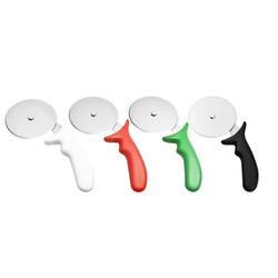 Cina 10cm in acciaio inossidabile 430 Pizza Wheel Cutter Con Pp Maniglia Rotonda Cutter di plastica Server in vendita