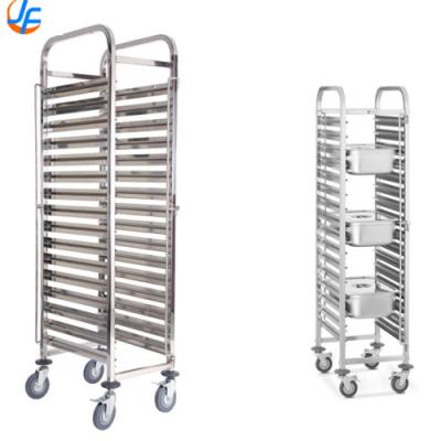 Cina RK Bakeware Cina-Sezione doppia carico laterale di alluminio Bun Pan Rack forno - 60 Pan in vendita