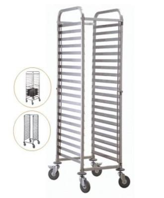 Cina RK Bakeware China-Z Frame Nesting Acciaio inossidabile Camionetto da forno doppio Rack per panetterie all'ingrosso in vendita