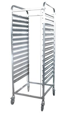 Cina RK Bakeware China-Z Frame Nesting Acciaio inossidabile Camionetto da forno doppio Rack per panetterie all'ingrosso in vendita