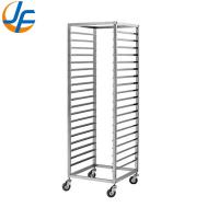 China Removable Stainless Steel Bakery Trolley 4 Wheel Customizable ISO9001 for sale