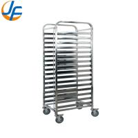 China Removable Stainless Steel Bakery Trolley 4 Wheel Customizable ISO9001 for sale